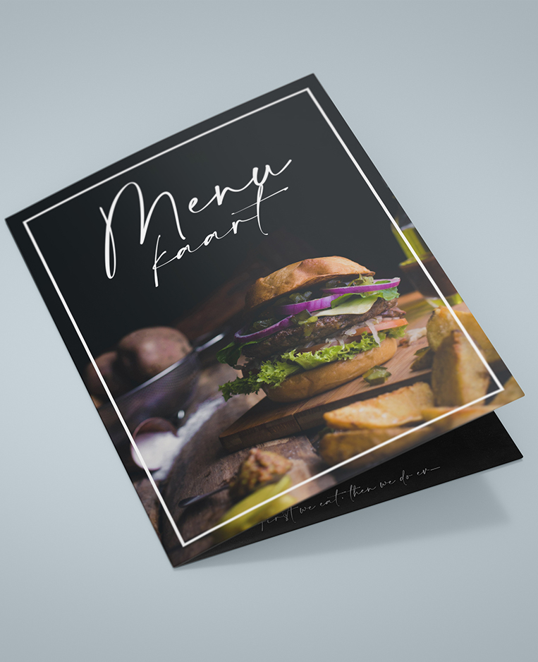 Menukaarten bestel je voordelig bij PRINT123